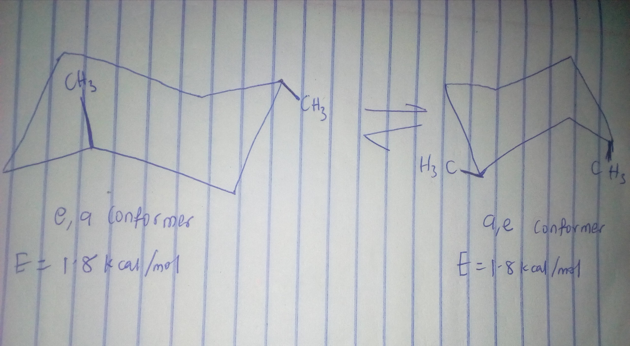 1 3 Dimethylcyclohexane Chair Conformations