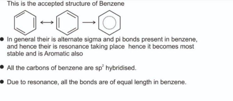 Kekule Structure Of Benzene